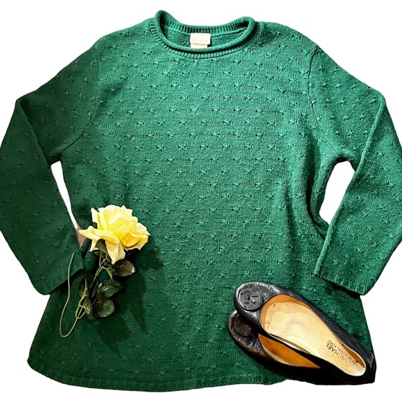 Bobbie Brooks | Sweaters | Vintage Large Bobbie Brooks Plaid Green ...